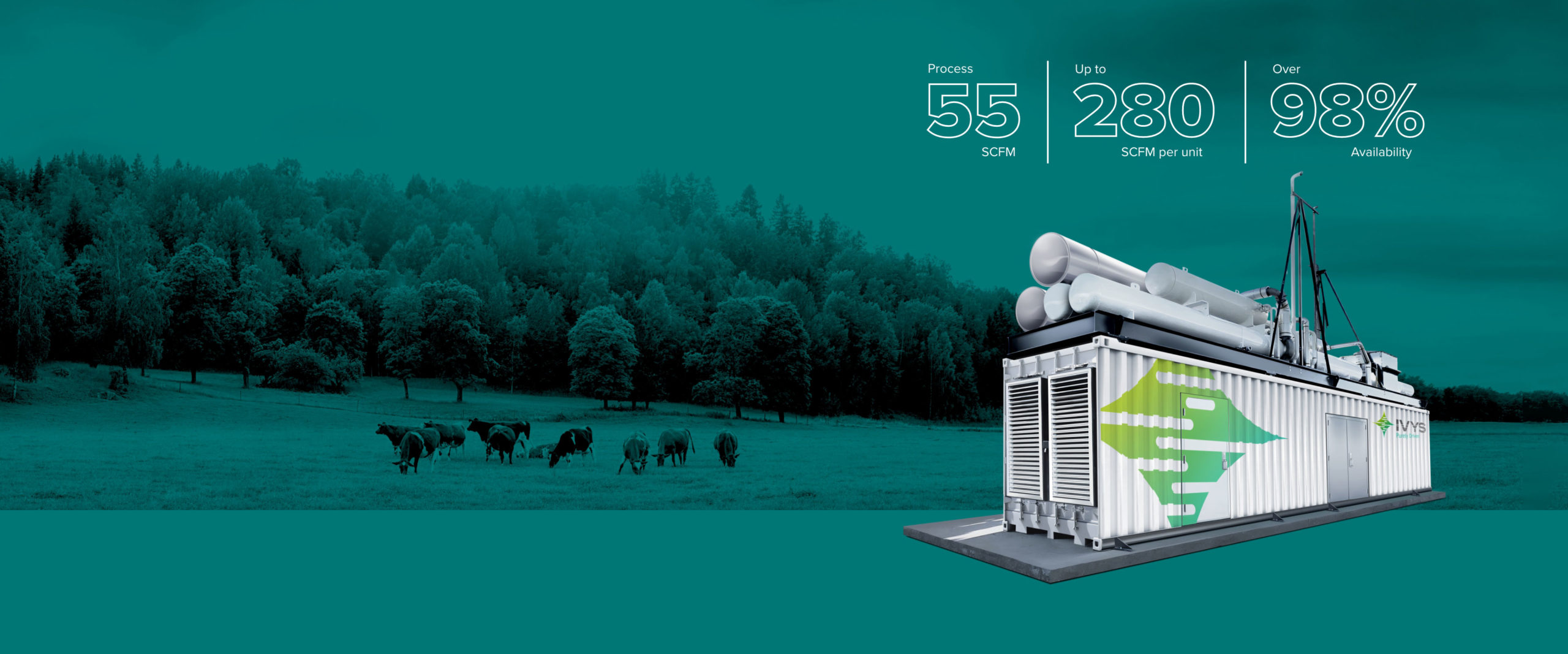 Ivys | Biostream: a fully containerized biogas upgrading solution